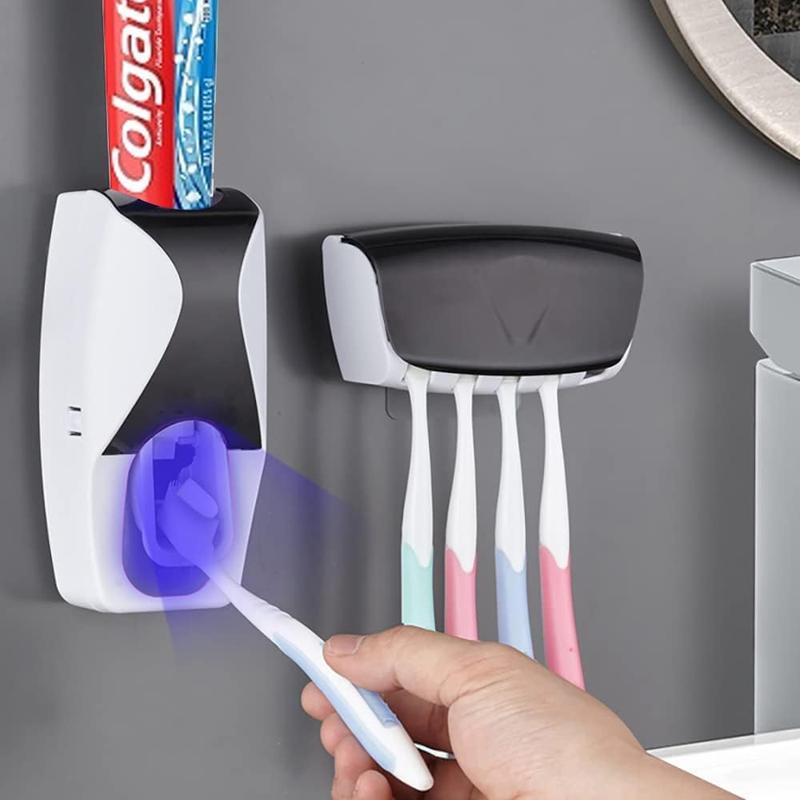 Automatic Toothbrush Dispenser Wall Mount Toothpaste Squeeze - TikTok Shop