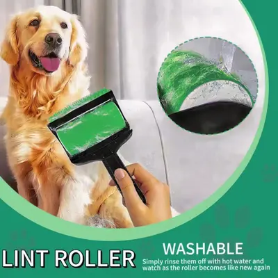 Washable Reusable Gel Lint Rollers for Pet Hair-Sticky Lint Roller Pet ...