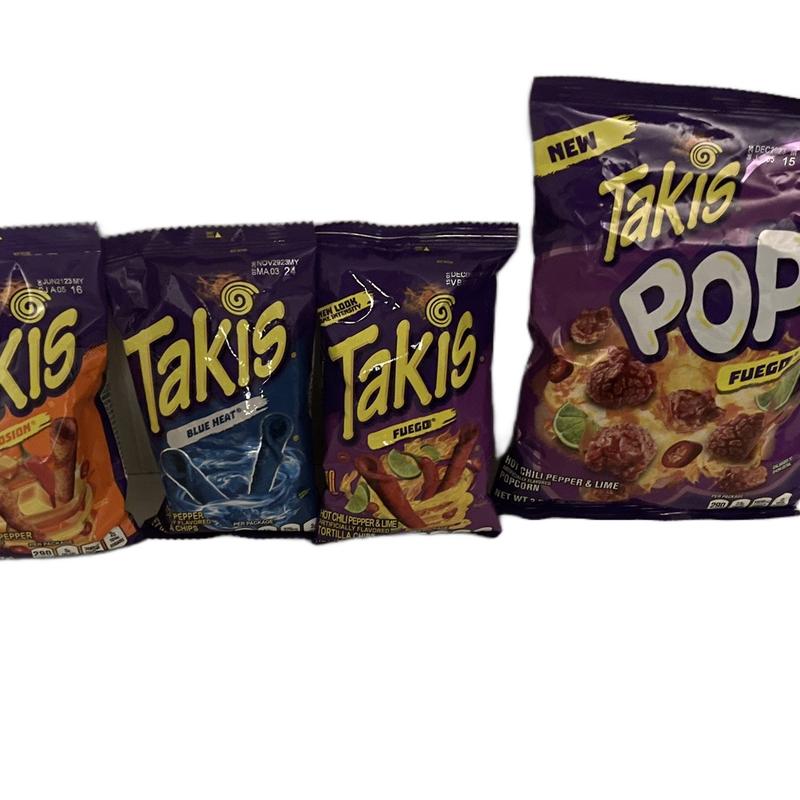 Takis Pop Fuego Hot Chili Pepper &Lime Artificial Popcorn Flavored ...