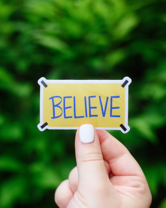 Believe poster sticker - TikTok Shop