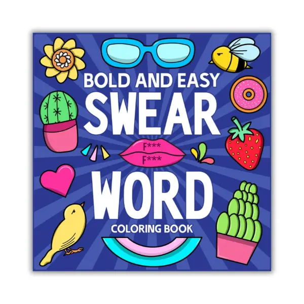 Swearing with Flair: Funny Swear Word Coloring Book for Adults – Stress ...