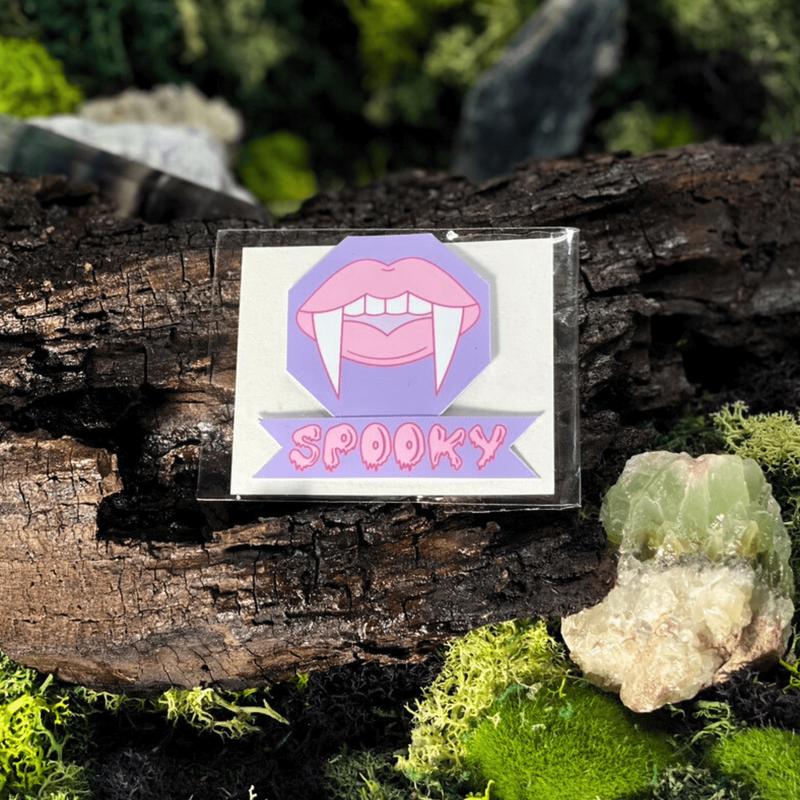 Spooky Fangs Pastel Sticker Pack - Quirky Vampire Design - TikTok Shop