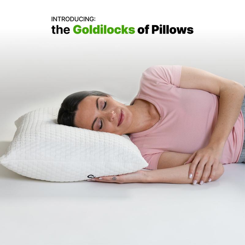 GhostBed Shredded Memory Foam Pillow with Customizable Fill Side ...