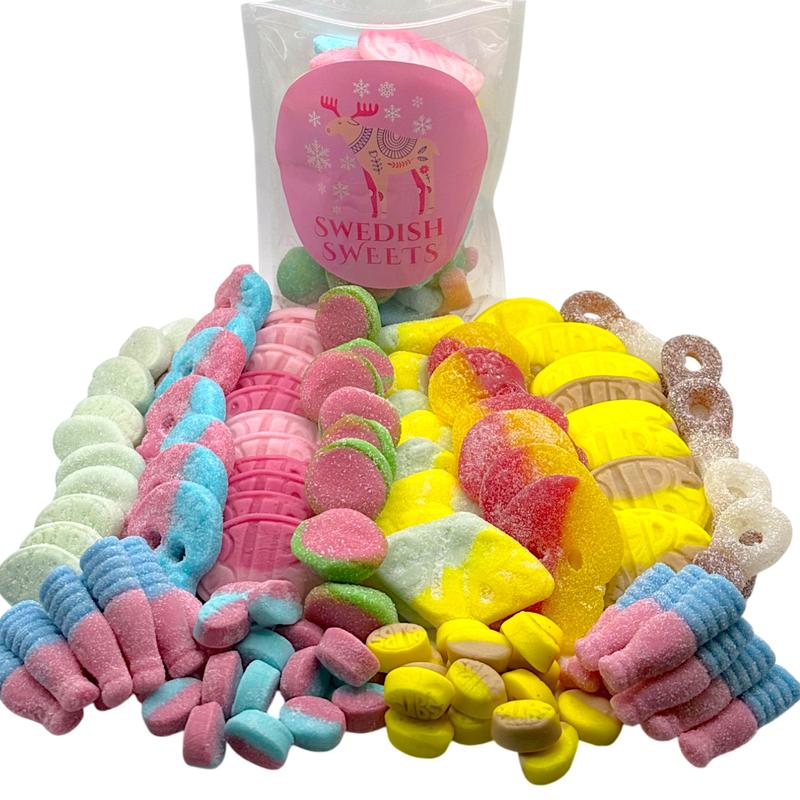 Pink & Blue Bubs & Swedish Candy Mix 1/2 lb Snack Bonbon - TikTok Shop