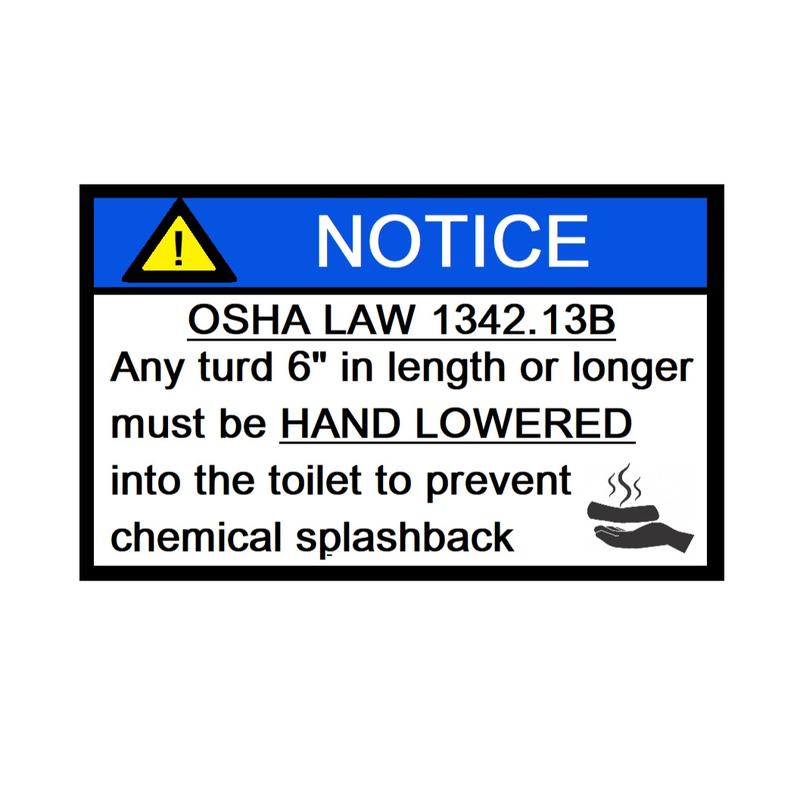 OSHA LAW 1342.13b OSHA Vinyl Stickers - TikTok Shop