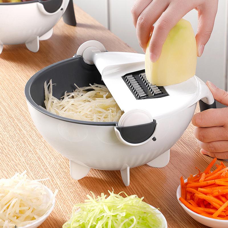 Sunshineface 9-in-1 Vegetable Chopper with 7 Interchangeable - TikTok Shop