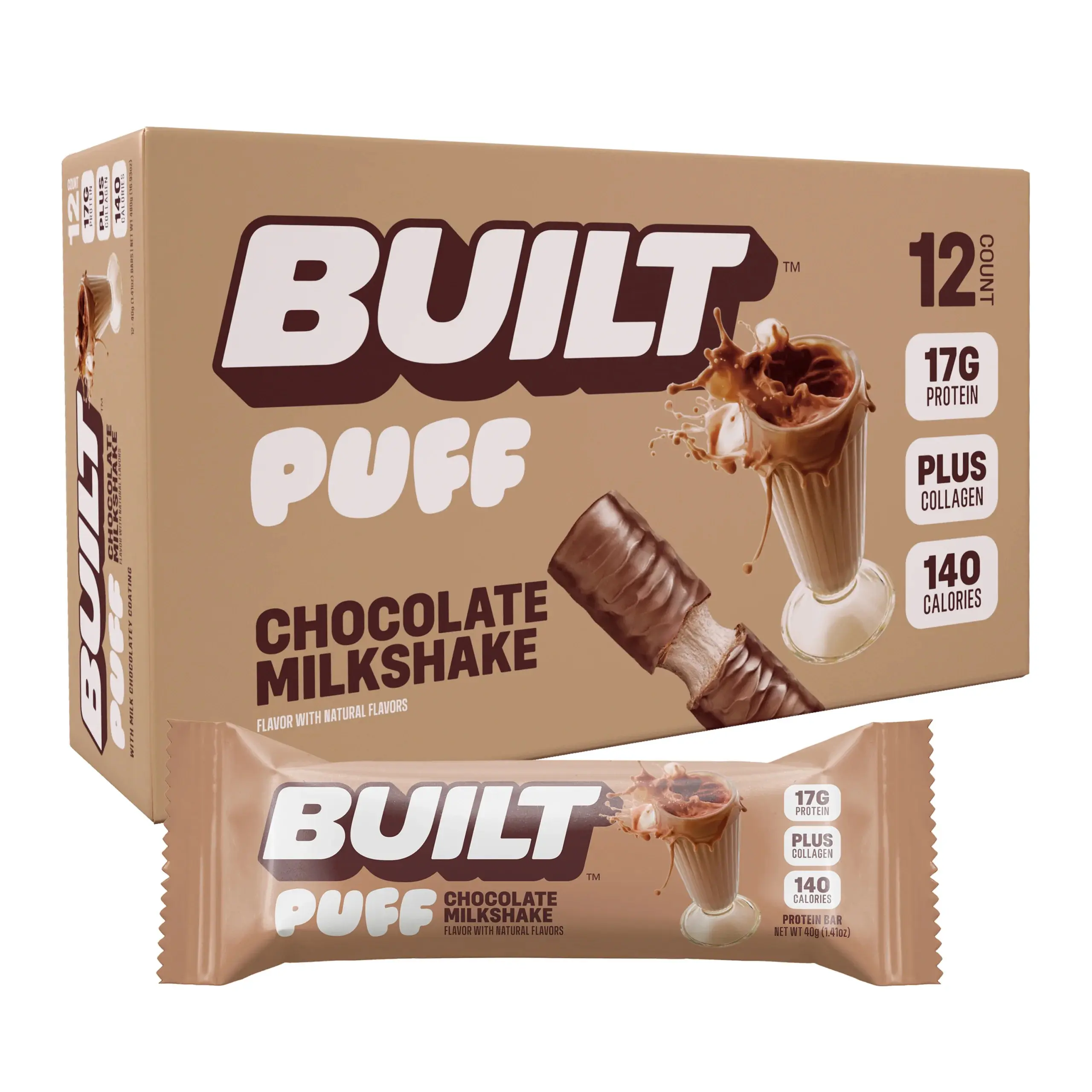 Built Bar, Puff Protein Bars, Salted Caramel Puff, 17g Protein - TikTok ...