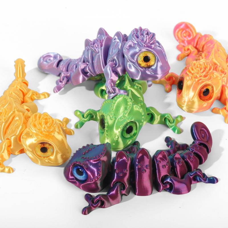 1 movable chameleon statue, 3D printed anole model, realisti - TikTok Shop