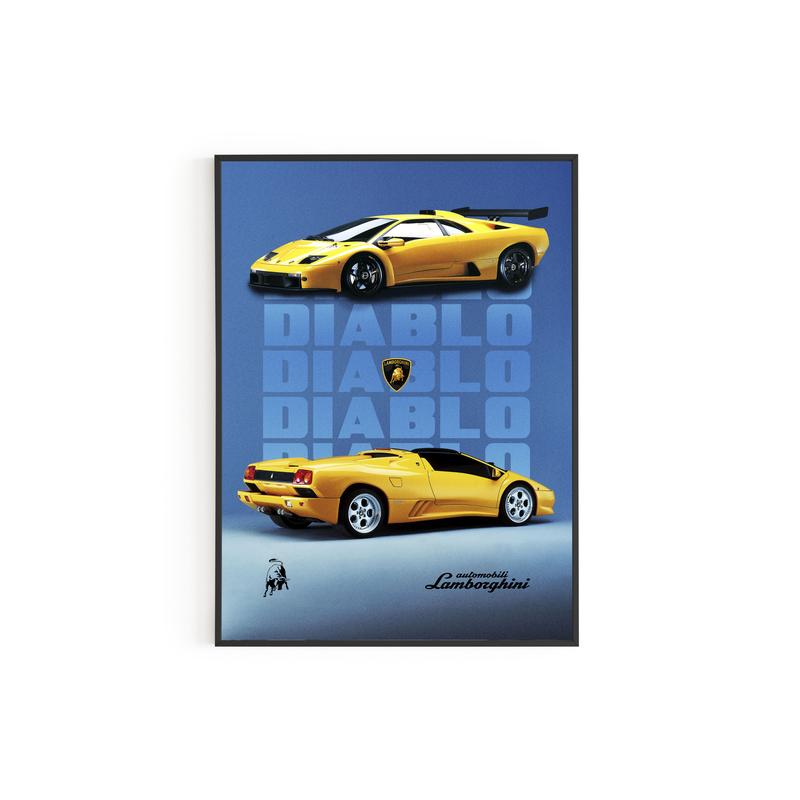Iconify Lamborghini Diablo Poster | Room Decor - TikTok Shop