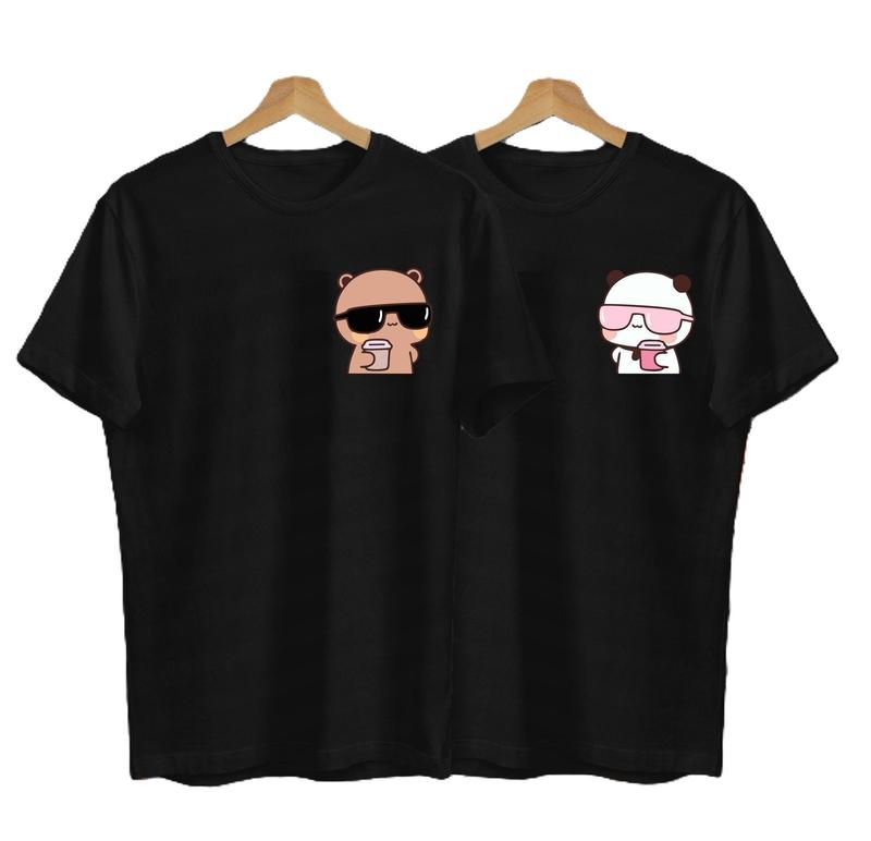 Bubu Dudu Couple Tshirt, Cool Panda Bear Wearing Sunglasses Shirt ...