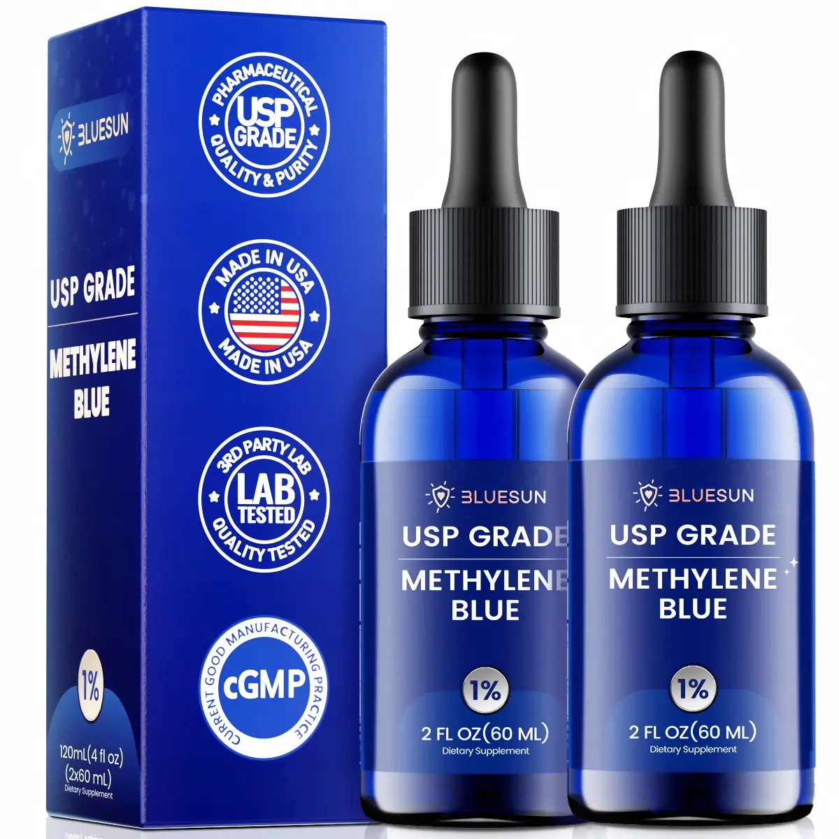 Methylene Blue (USP Grade) Supplement with Vitamin C Ester ...