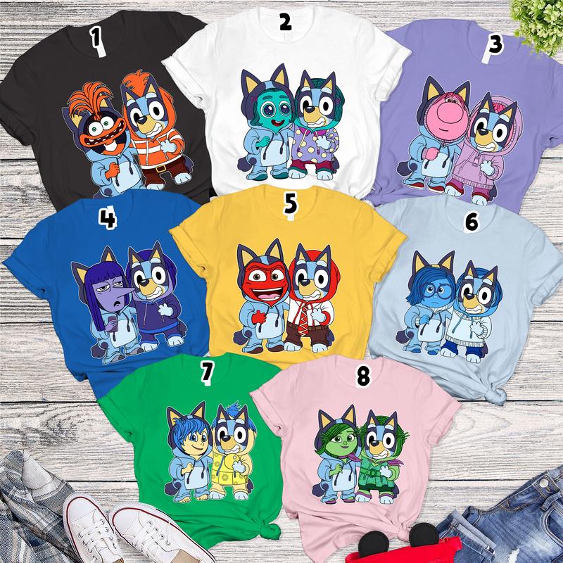 Bluey and Bingo Shirt Bluey Heeler & Embarrassment Ennui Anger - TikTok ...
