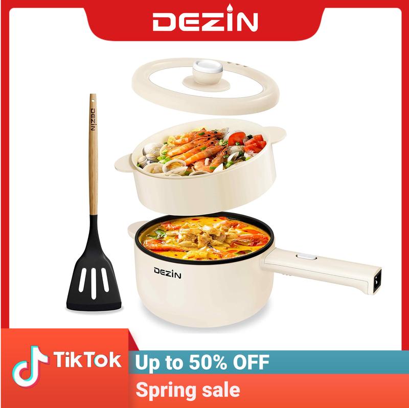 Dezin Multifunctional Portable Electric Hot Pot 2L with Powe - TikTok Shop