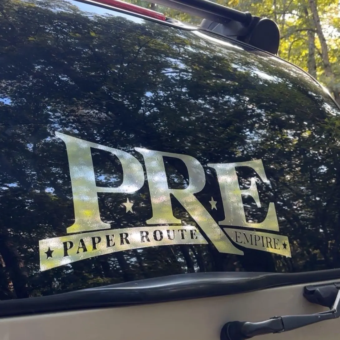 Paper Route Empire P.R.E/ license plate - TikTok Shop