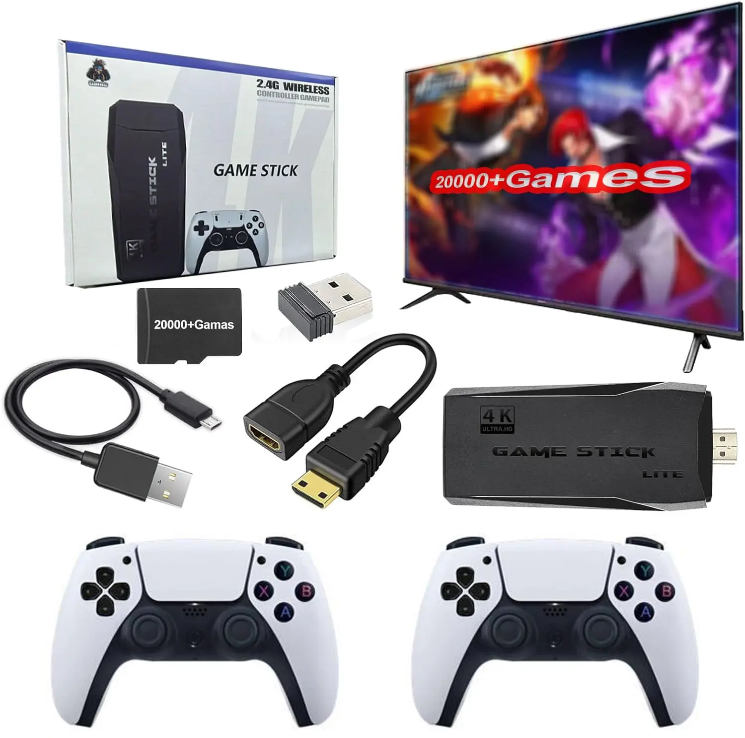 2025 Retro Gaming Console - Plug & Play, 4K HD, 20,000+ Game - TikTok Shop
