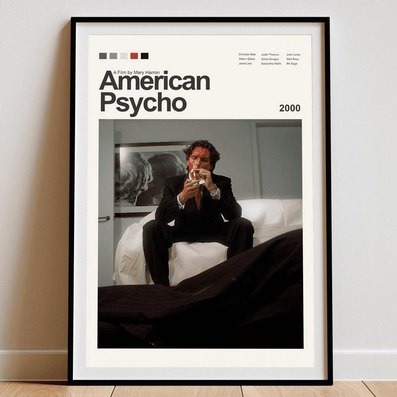 American Psycho Poster, American Psycho Print, Movie Poster, - TikTok Shop