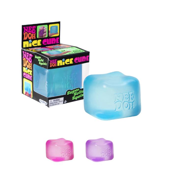 NeeDoh Nice Cube Stress Toy for Children Ages 3+ - Vibrant Color ...
