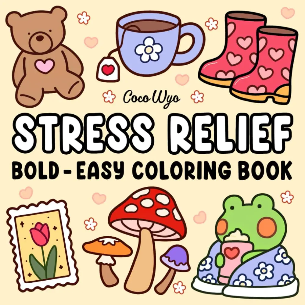 Cozy Vibes: Coloring Book for Adults and Teens Featuring Coz - TikTok Shop