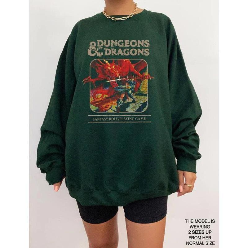 Vintage Dungeons & Dragons 1974 Sweatshirt, DnD Sweatshirt, DnD ...