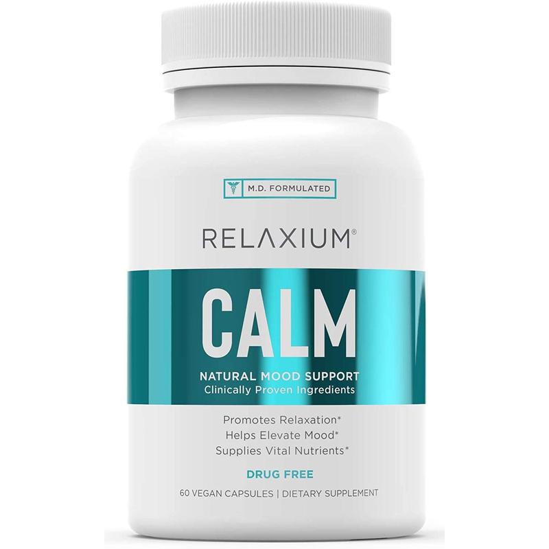 Relaxium Calm, Non-Habit Forming, Stress & Mood Support Supplement ...