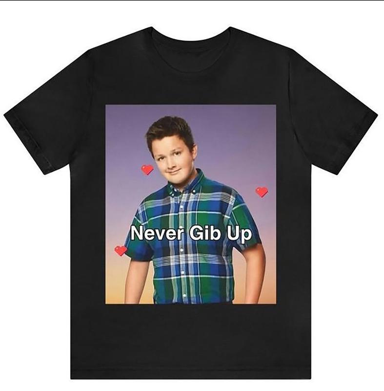 Never Gib Up - Gibby iCarly Joke Funny Gen Z Shirt Dank Meme - TikTok Shop