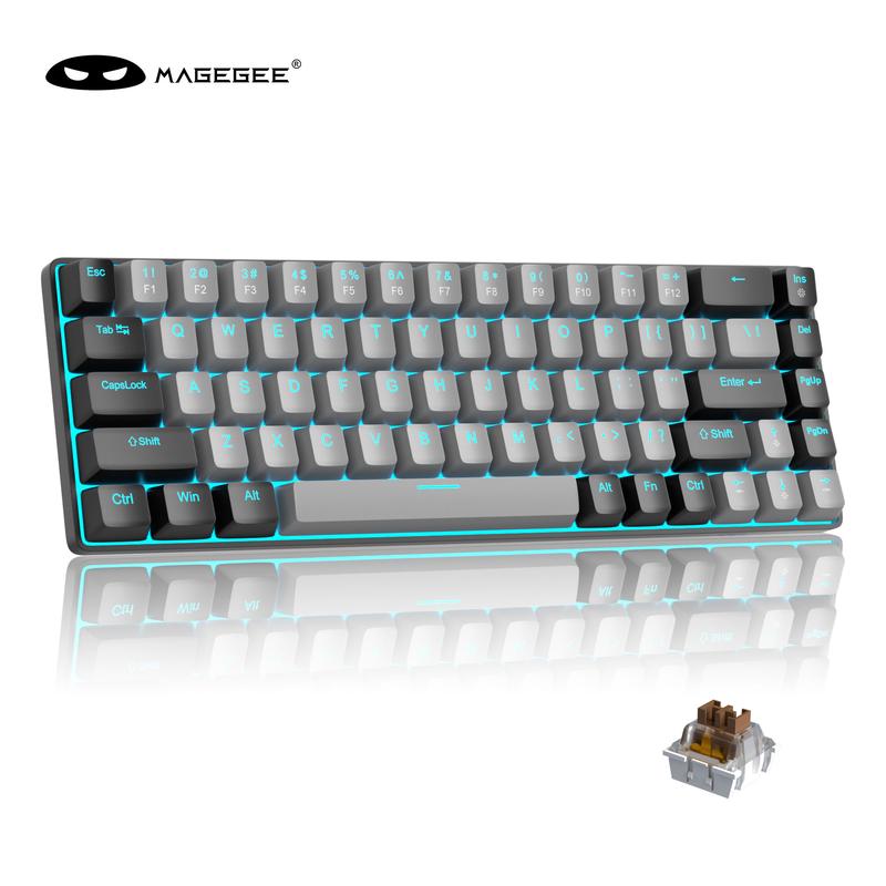 MageGee MK-Box 60% Compact Mechanical Gaming Keyboard, LED Backlit ...