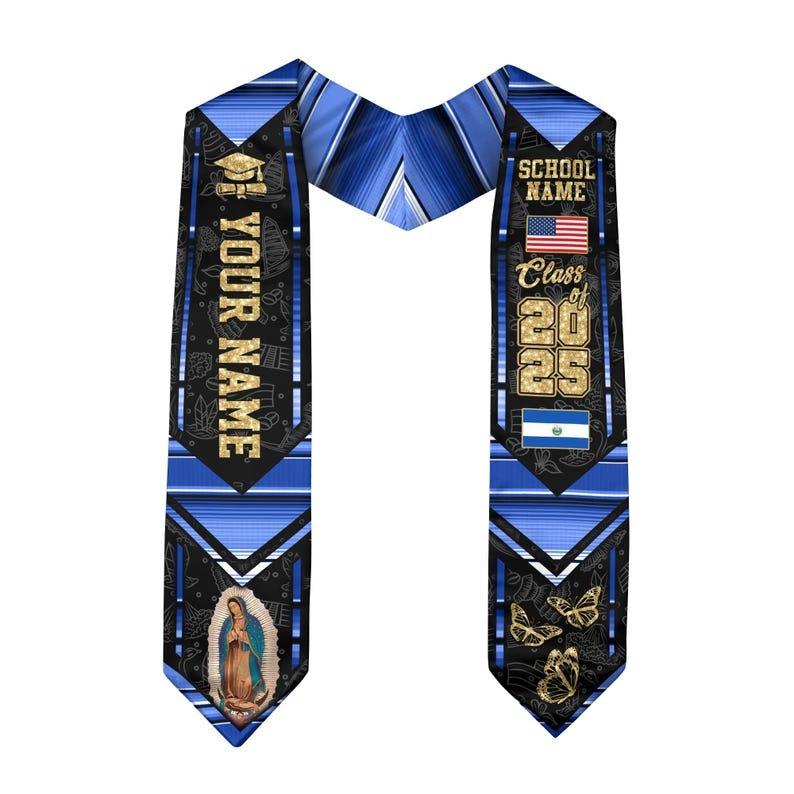 Customized Salvadorans American Flag Graduation Sash 2025, E - TikTok Shop