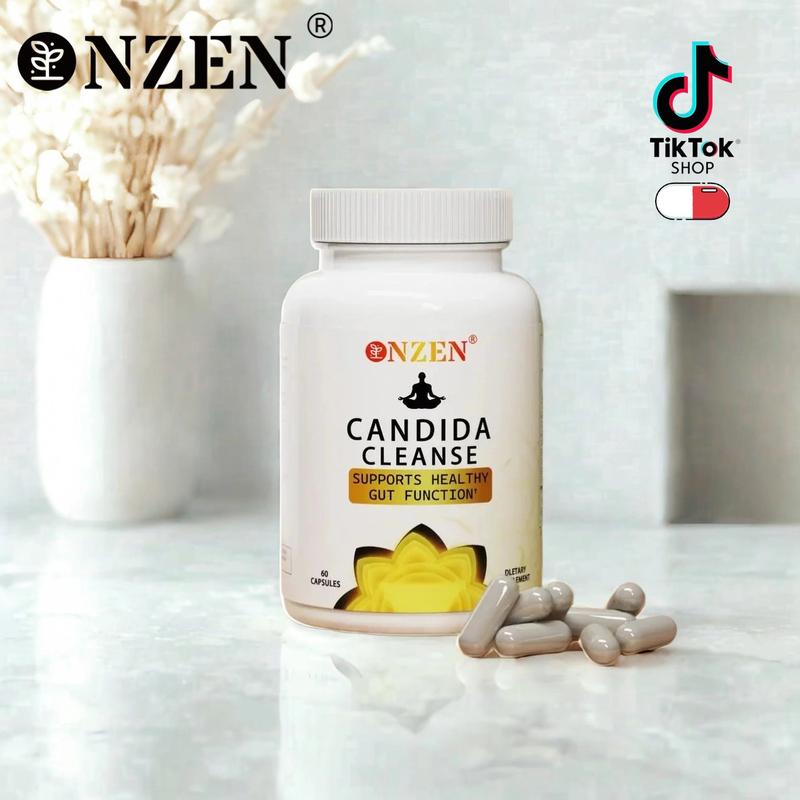 Candida Cleanse - 60 Capsules for Gut and Colon Support - Edible ...