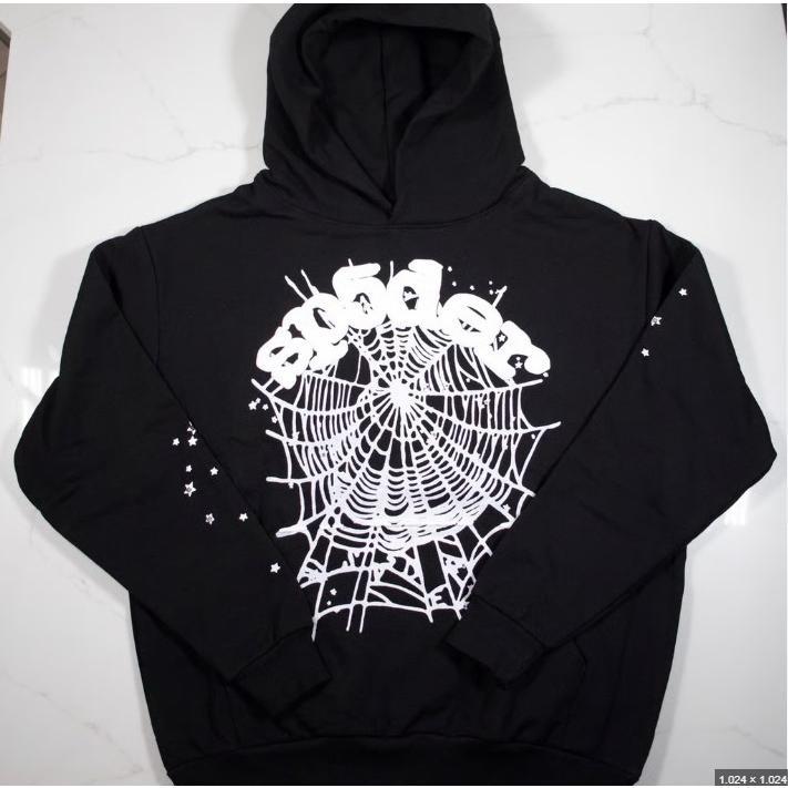 Fashion Spider Web Hoodie Long Sleeve Drawstring Unisex Cotton - TikTok ...