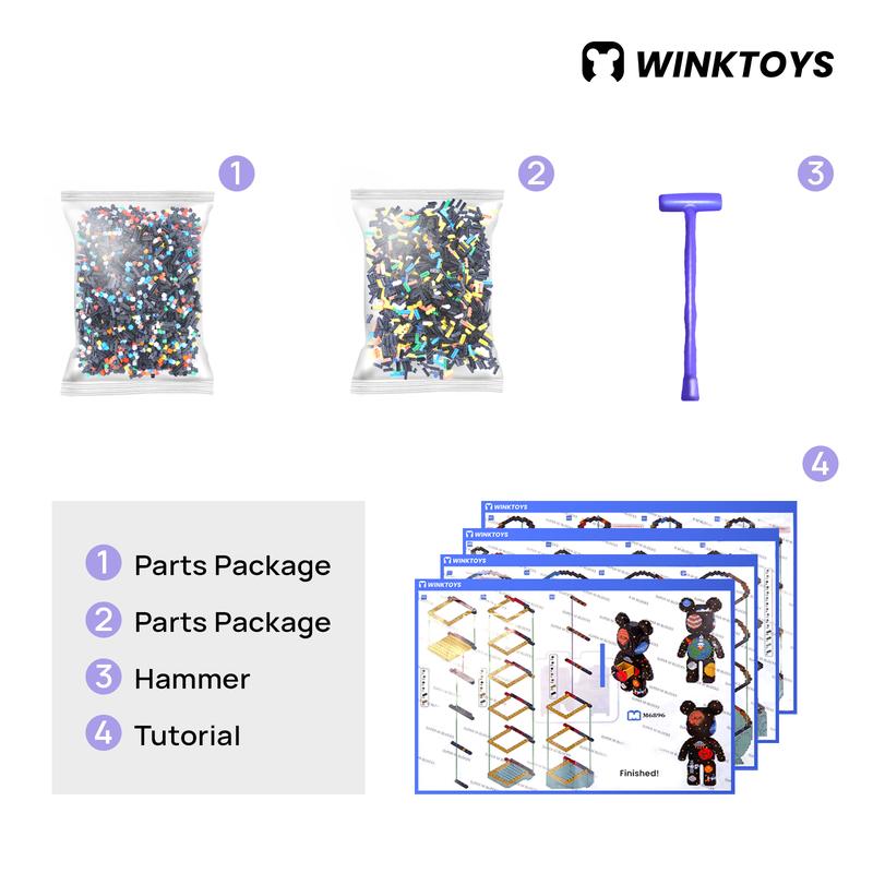 Bear Building Block,Winktoys building block,Bear Toys,Birthday Gift ...