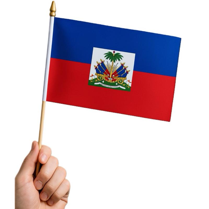 Haitian flag - Drapo Haiti Haitian Flags on Stick - Small Mini - TikTok ...