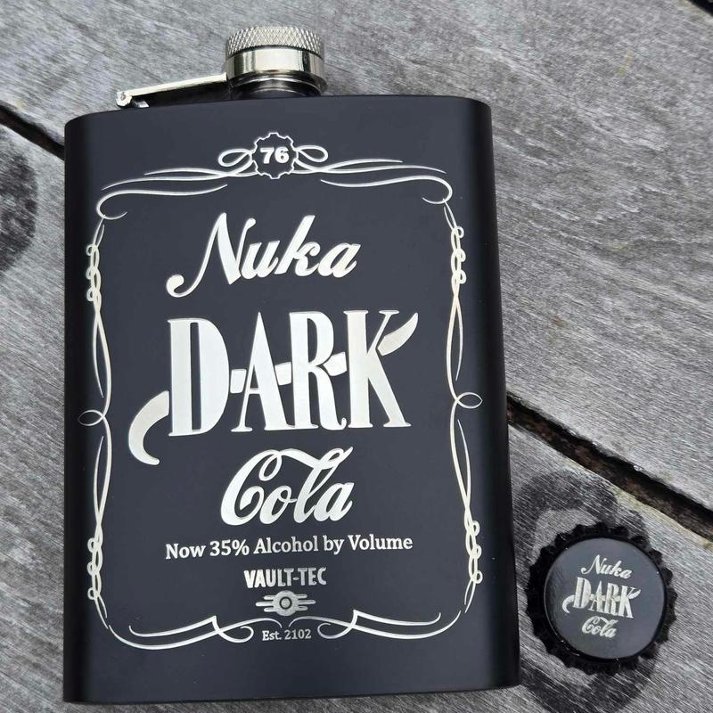 Nuka Cola Dark Flask Fallout 76 style Drinkware - Stainless steel ...