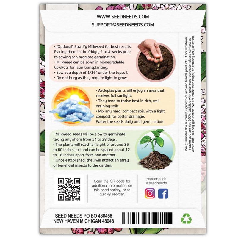 Pink Swamp Milkweed Seeds for Planting - Heirloom & Untreate - TikTok Shop