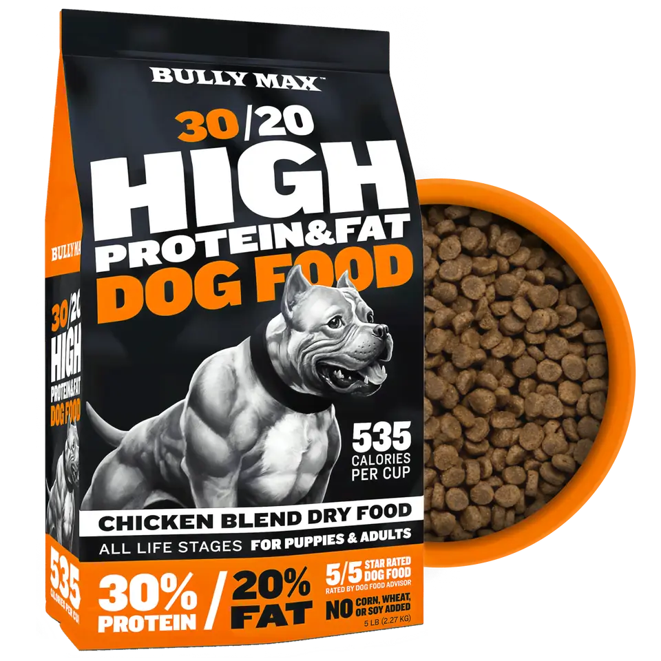 Bully Max 30/20 High Protein Dog Food 535 Calories per Cup with ...