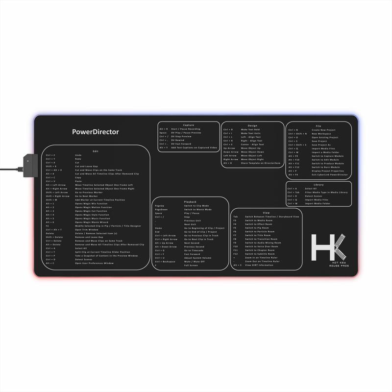 Windows PowerDirector Medium LED Hot Key Mouse Pad - TikTok Shop