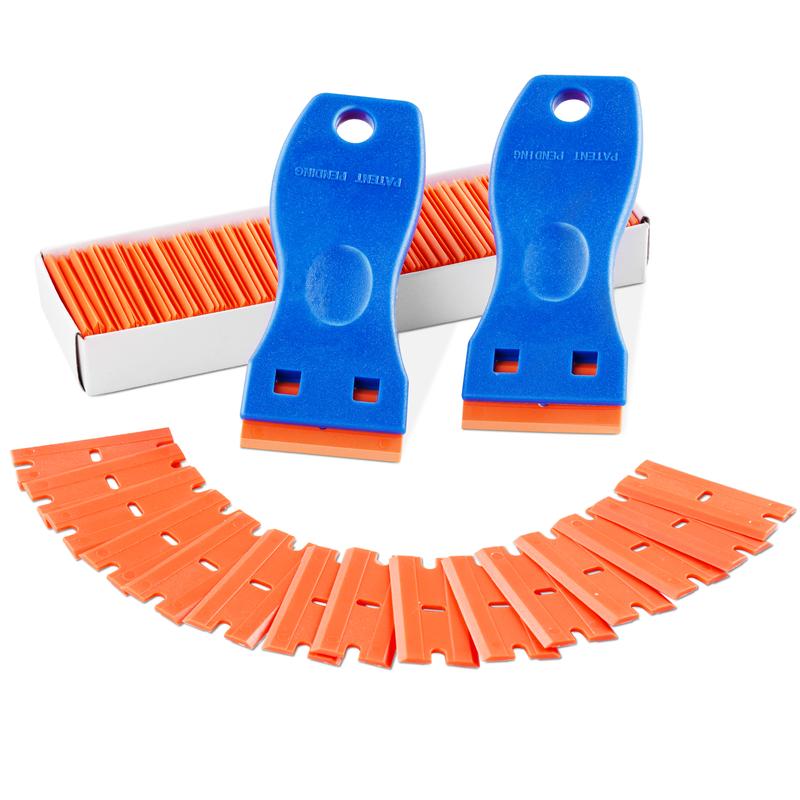 VEVOR Plastic Razor Blade Scraper, 2PCS Scraper Tool, 120PCS - TikTok Shop
