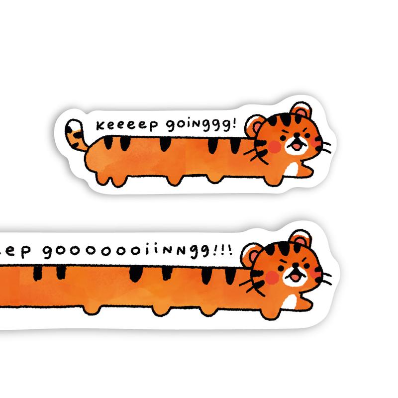 Keep Going Long Tiger Sticker - TikTok Shop