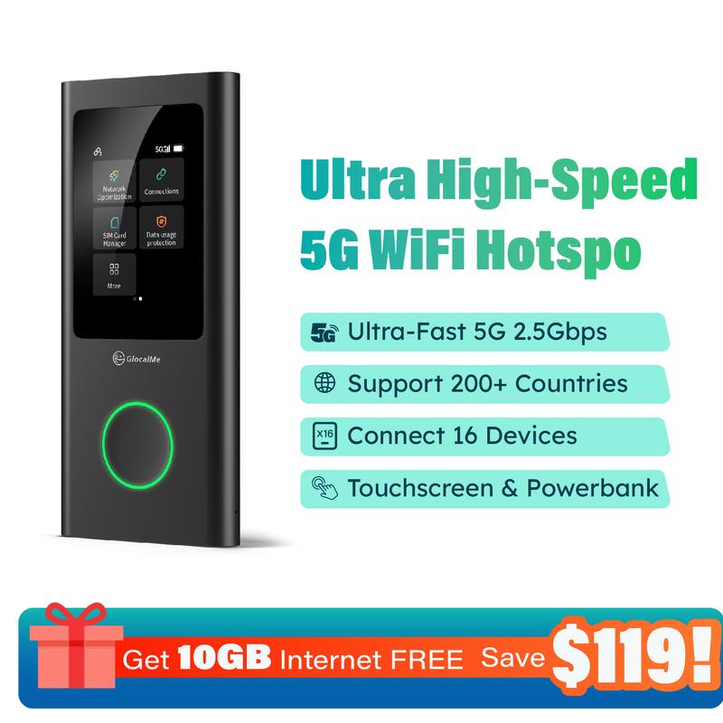 GlocalMe Numen Air 5G Portable WiFi Hotspot for Travel, Ultr - TikTok Shop