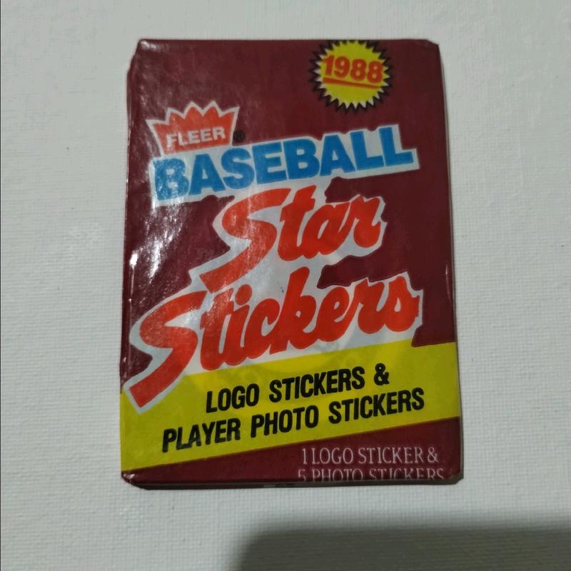 1988 Fleer Baseball Star Stickers Logo Stickers & Player Photo - TikTok ...