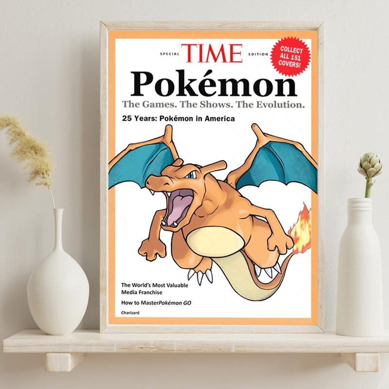 Charizard Pokemon Time Magazine Cover Poster, Charizard Pokemon ...