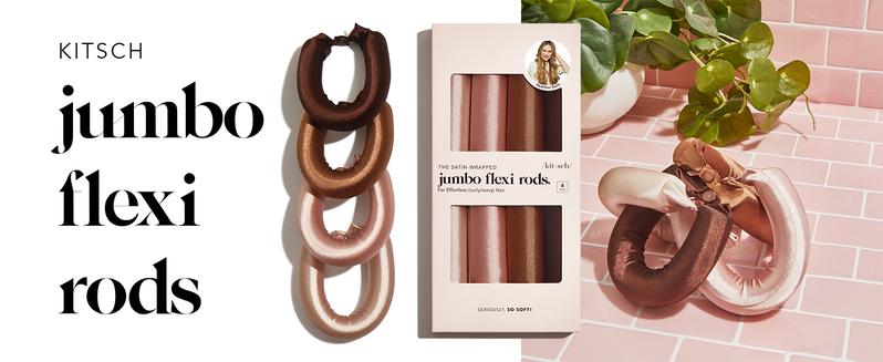 Kitsch Satin Heatless Curling Rod - Jumbo Flexi Rod, Heatles - TikTok Shop