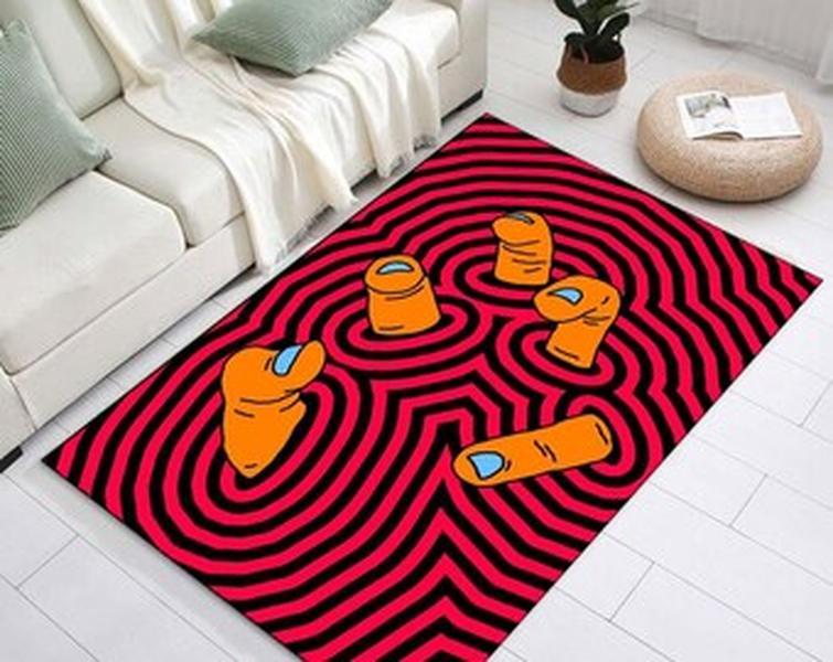 RUG 3D Effect Rug – Realistic Hand Reaching Design to Add Depth ...