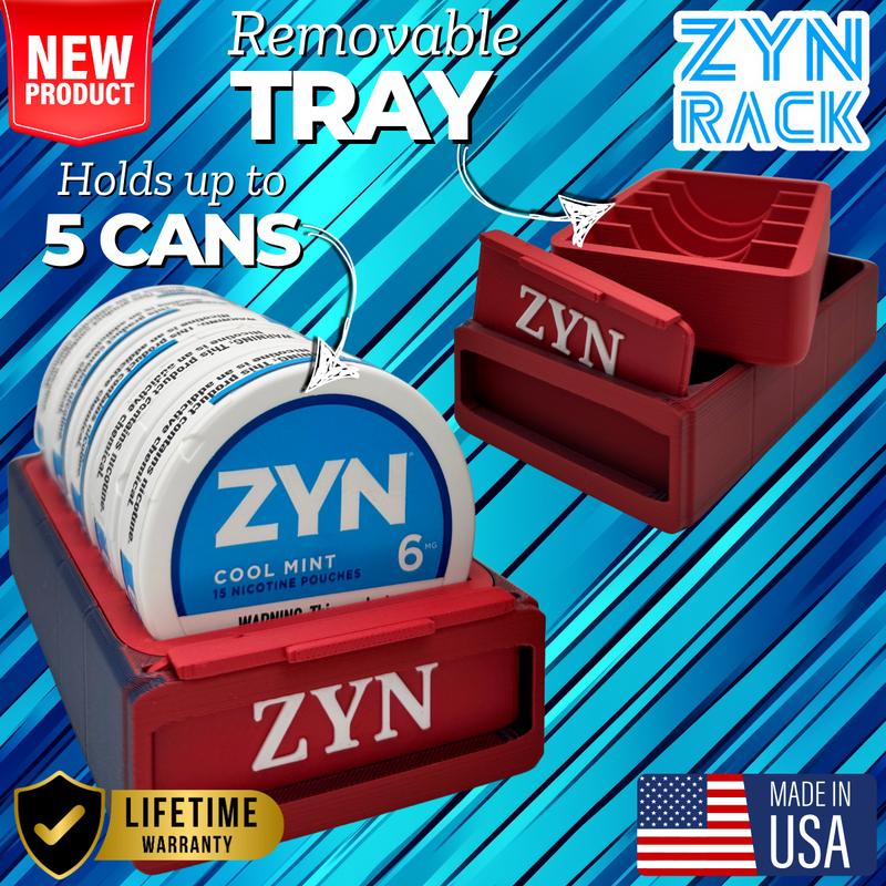 ZLYD Zyn RACK Red Blue Frost Can Chiller Rack - Organized Storage ...