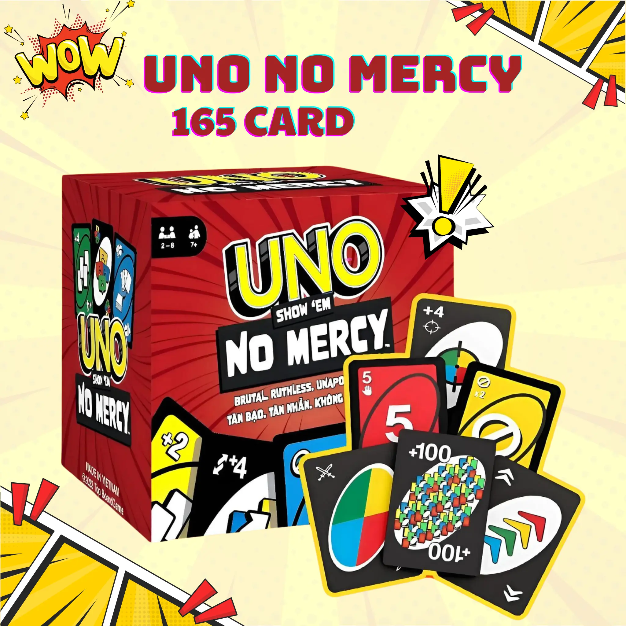 UNO No Mercy Plus – 192 Card Game Upgrade for Adults & Kids - TikTok Shop