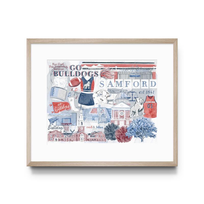 Samford University Collage Art Print - TikTok Shop