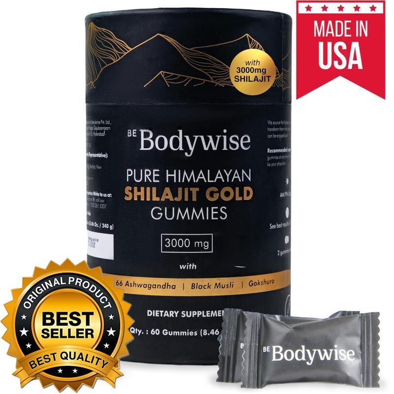 60 Gummies Be Bodywise Pure Himalayan Shilajit Gummies With Shilajit ...