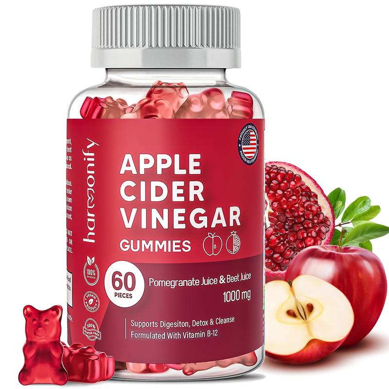 HARMONIFY Apple Cider Vinegar Gummies with Pomegranate Beet Juice, - TikTok Shop