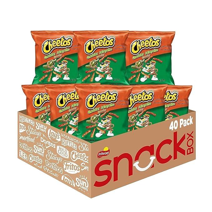 Cheetos Cheese Flavored Snacks, Cheddar Jalapeno Crunchy, 1 Ounce ...
