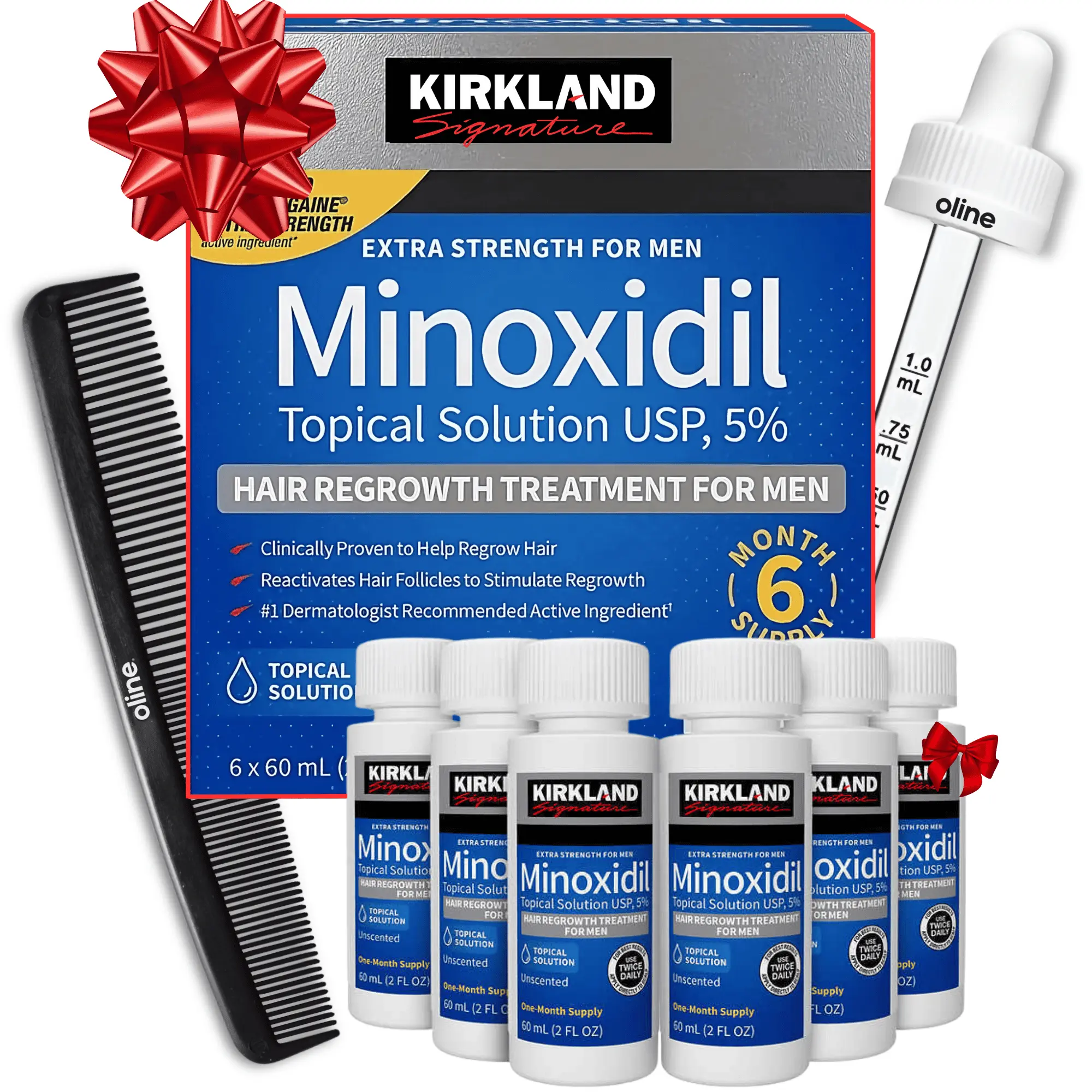 Minoxidil Kirkland Signature Hair Regrowth Treatment Extra Strength ...
