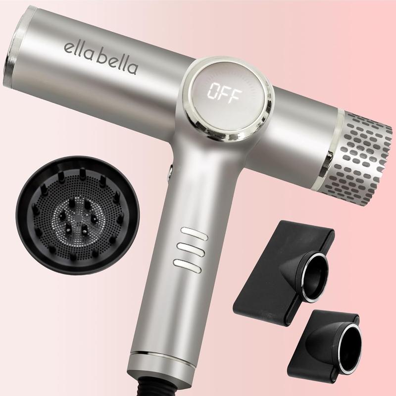 ELLA BELLA® Professional Ionic Hair Dryer with Diffuser • Negative ...